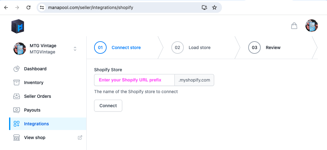 Listing on Mana Pool with Shopify – Mana Pool